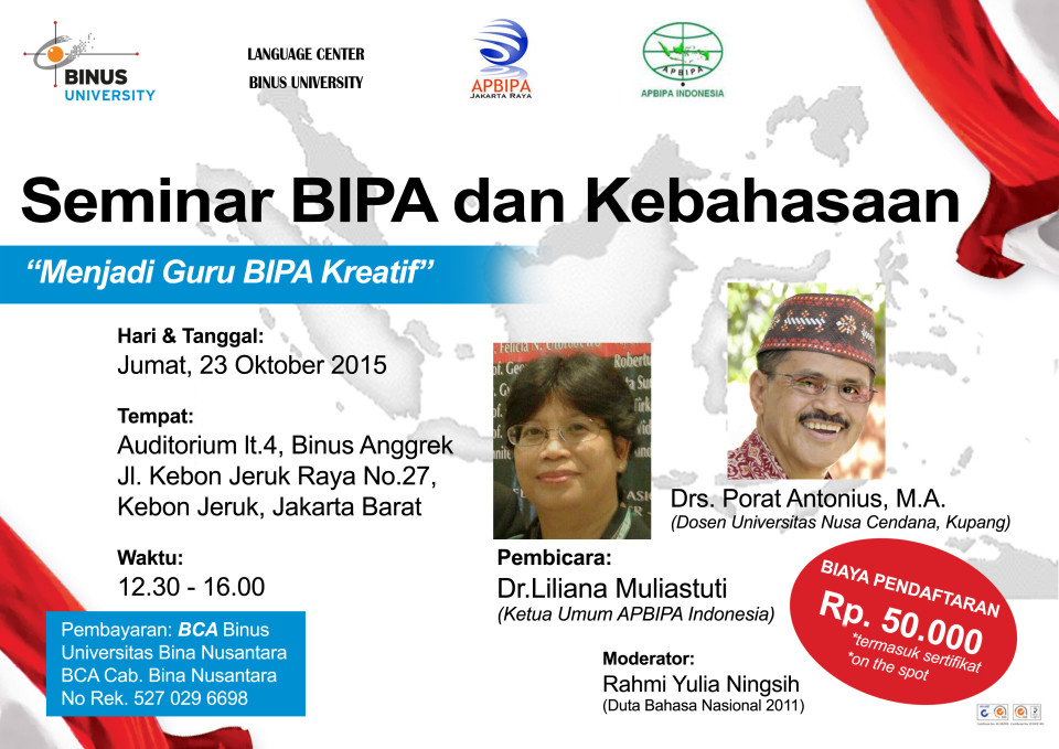 Seminar BIPA dan Kebahasaan – Language Center