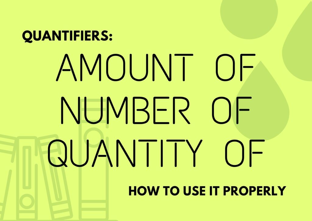 [eng] QUANTIFIERS: Amount of, Number of, Quantity of – Language Center