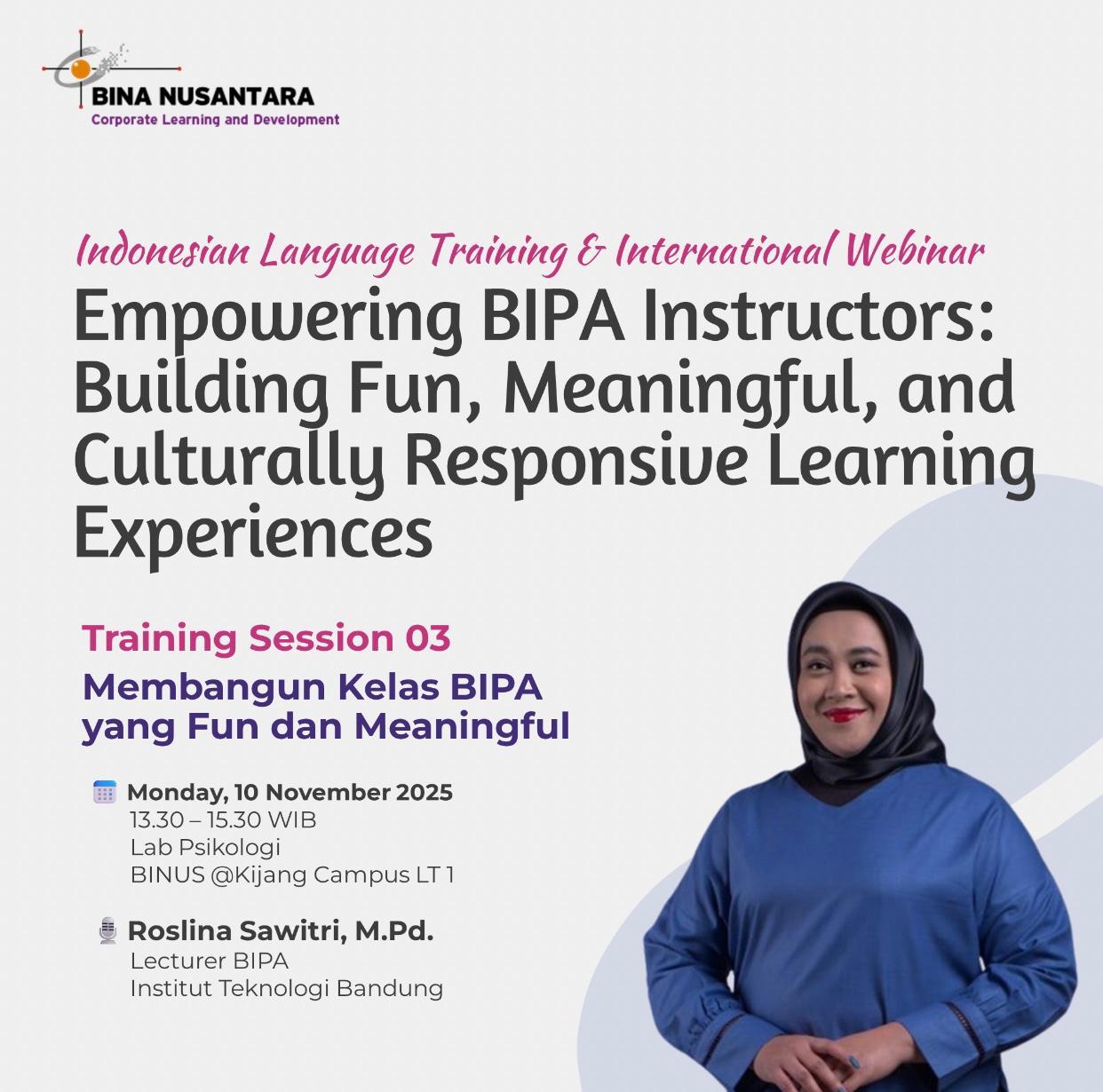 [EVENT] Indonesian Language Training & International Webinar – Sesi 03 ...